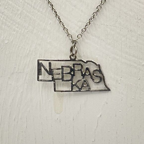 Kris Nations | Jewelry | Kris Nations Nebraska State Outline Necklace ...